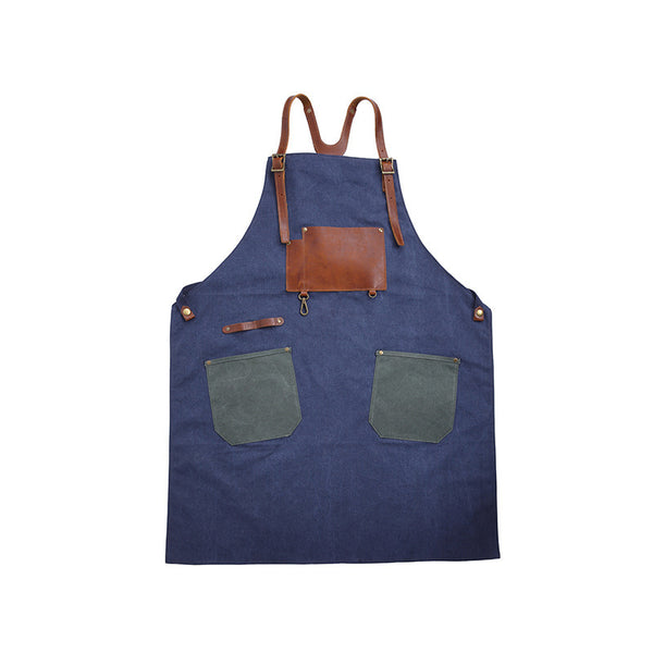 Craftsman Durable Apron Retro Canvas Apron Workshop Long Apron WQ5895 ...