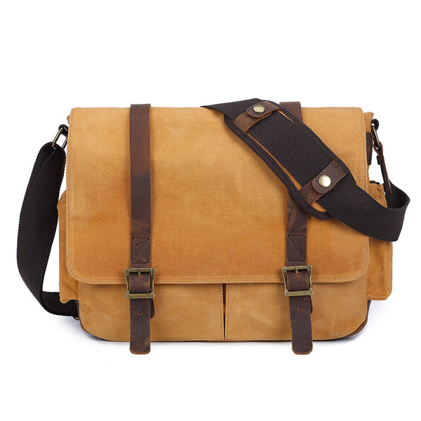 DSLR Camera Messenger Bag Waterproof Canvas Shoulder Bag Camera Bag QS ...