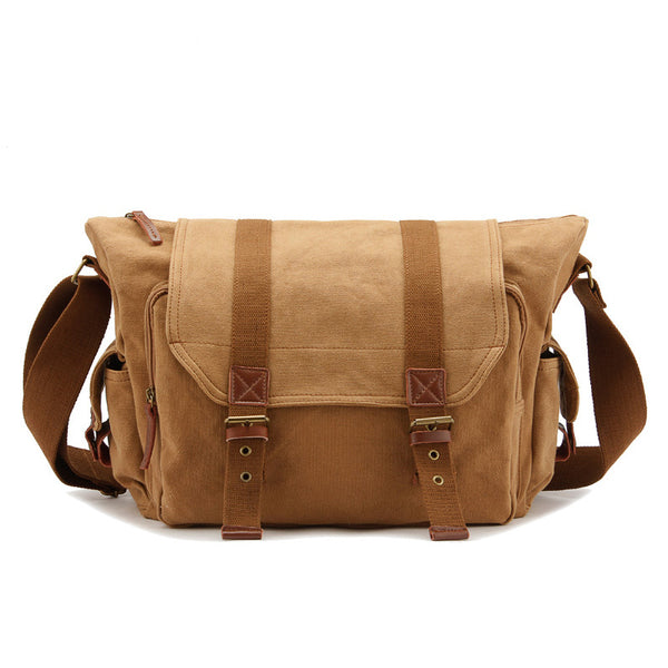 Retro DSLR Camera Bag Canvas Camera Messenger Bag Shoulder Bag QSM1234 ...