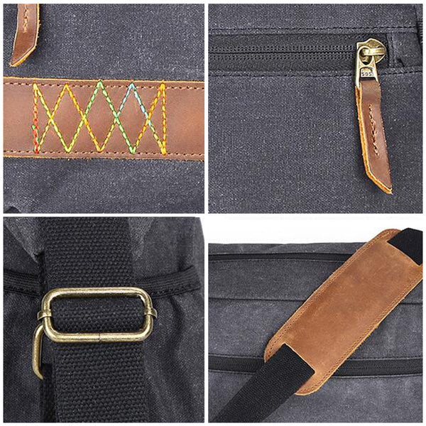 Waterproof Canvas Messenger Bag DSLR Camera Shoulder Bag Canvas Camera ...